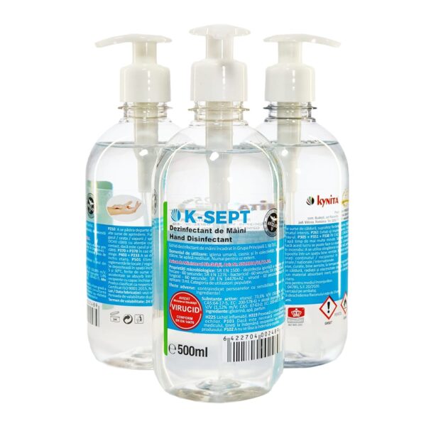 Dezinfectant Lichid de Maini K-SEPT 500ml cu Pompita Virucid - Antigel ...
